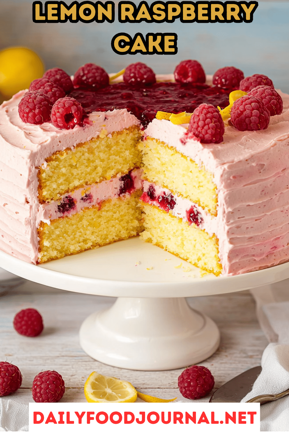 Lemon Raspberry Cake - dailyfoodjournal