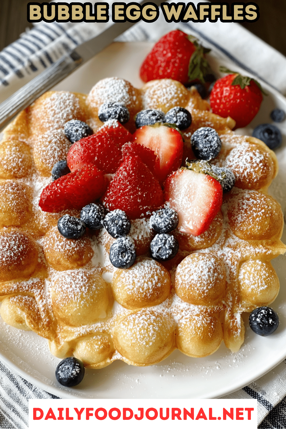 Bubble Egg Waffles - dailyfoodjournal